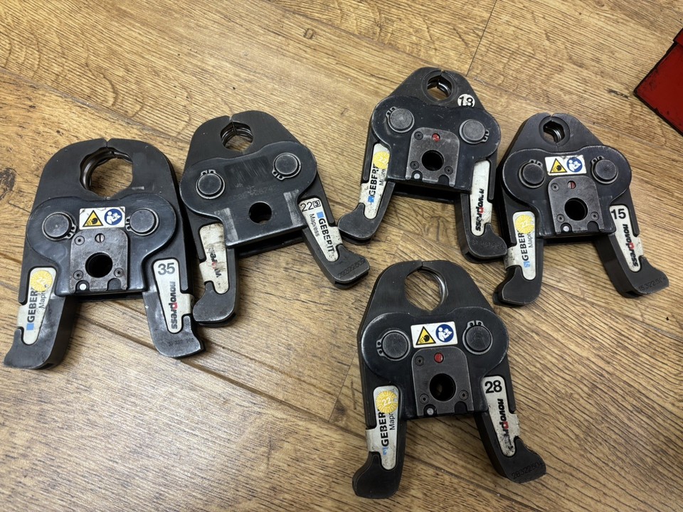 12x Novopress Jaws & collars Geberit Mapress Xpress Press, used | eBay UK