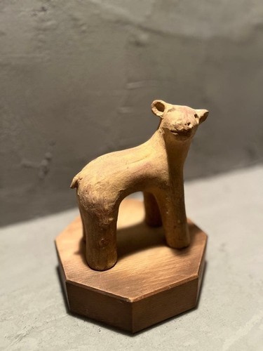 Old folk art Animal clay object antique | eBay