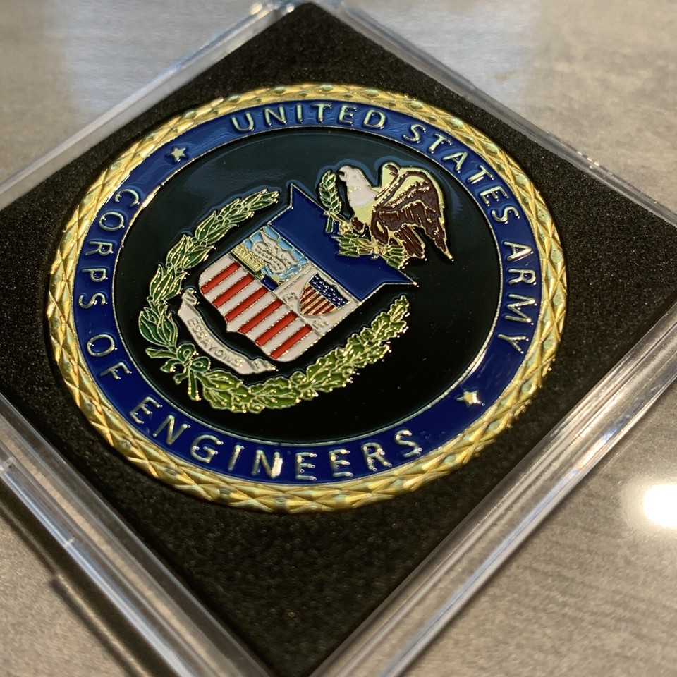 US ARMY Corps of Engineers Challenge Coin with Case! | eBay