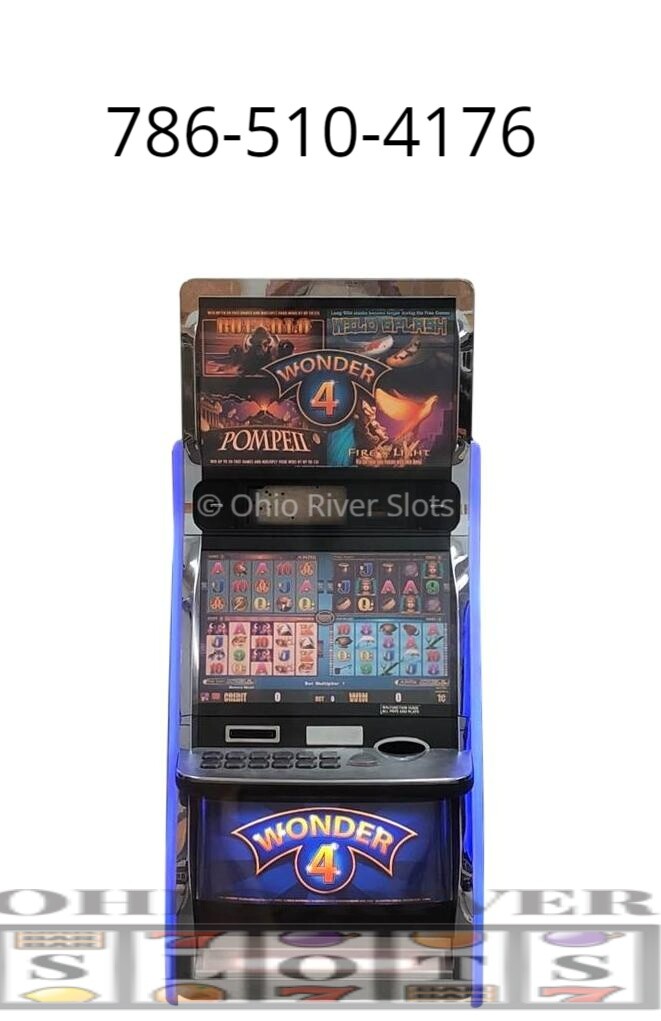 Aristocrat Viridian Widescreen Slot Machine "Wonder 4" Bill acceptor ...