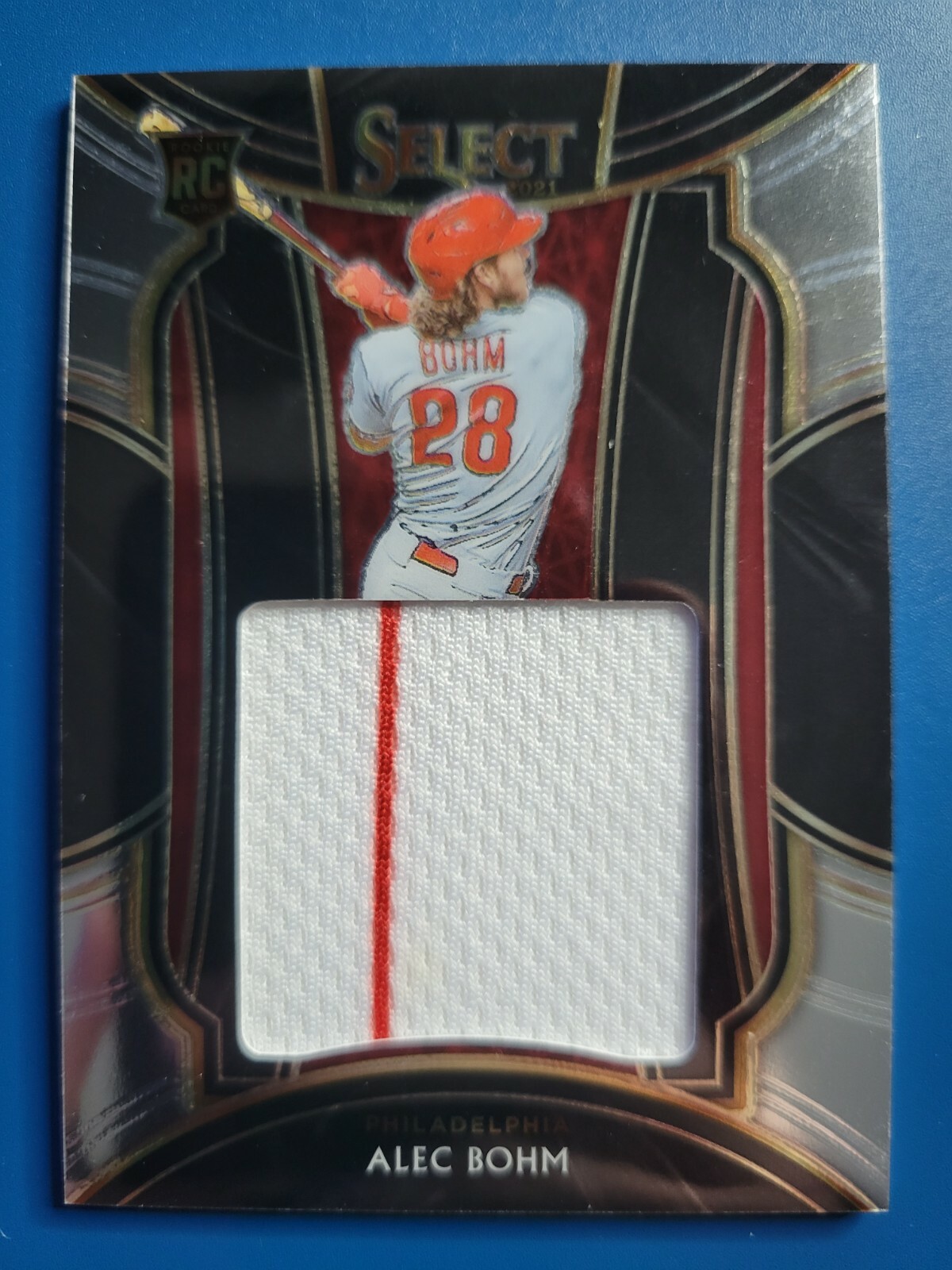 Alex Bohm 2021 PANINI SELECT ROOKIE JUMBO SWATCH #RJS-AB PHILADELPHIA ...