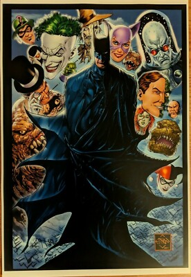 ETHAN VAN SCIVER BATMAN ART PRINT SIGNED POSTER DC COMICS JOKER ...