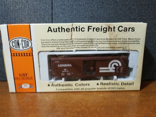 Ho Scale Con-Cor Conrail 40’ Plug Box Car Kit CR #29872 NiB | eBay