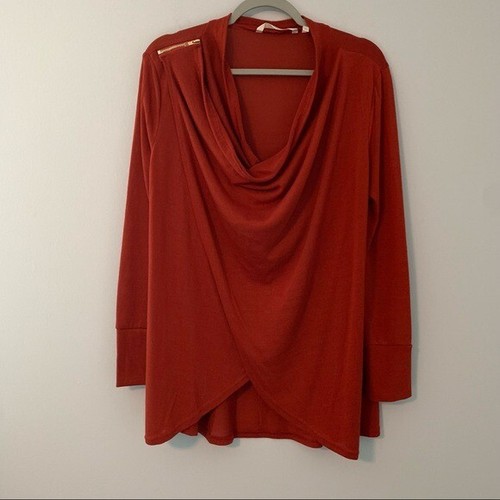 Women’s Soft Surroundings red wrap sweater size mediu… - Gem