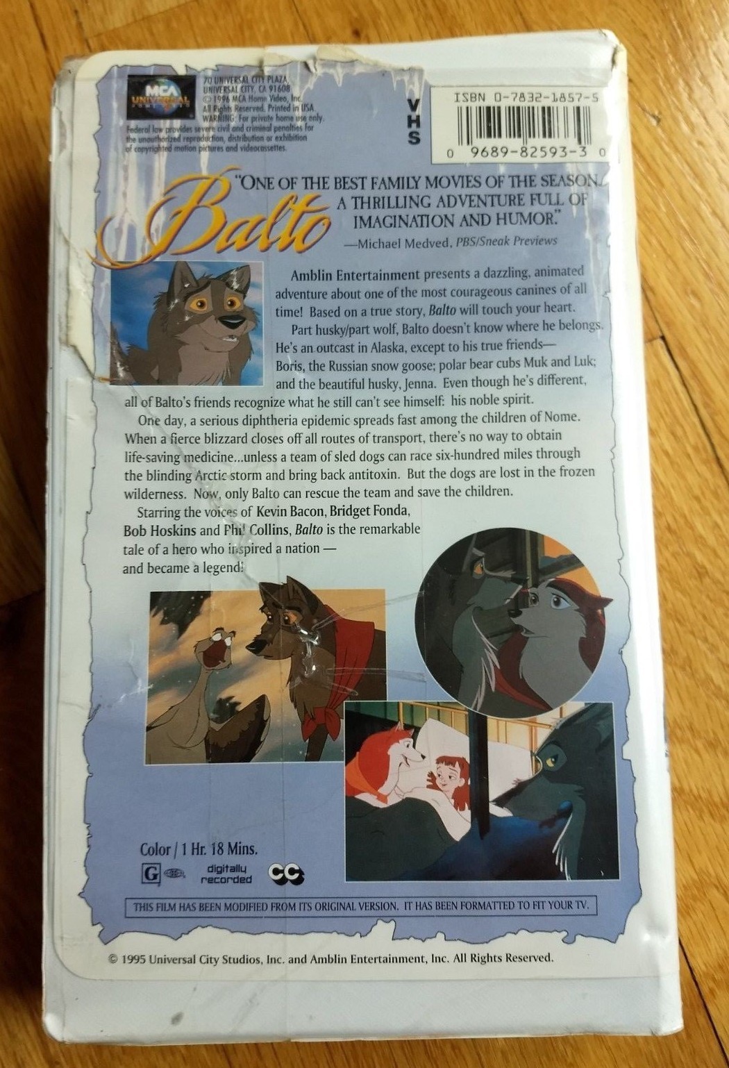 Balto (VHS, 1996, Clamshell) | eBay