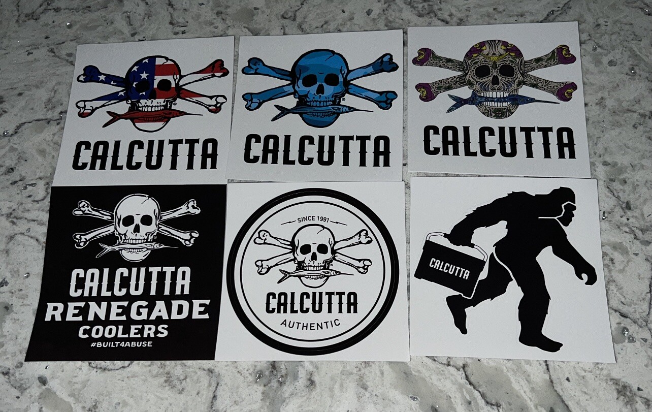 NEW CALCUTTA DIE CUT VINYL DECAL STICKER PACK OF 6 | eBay