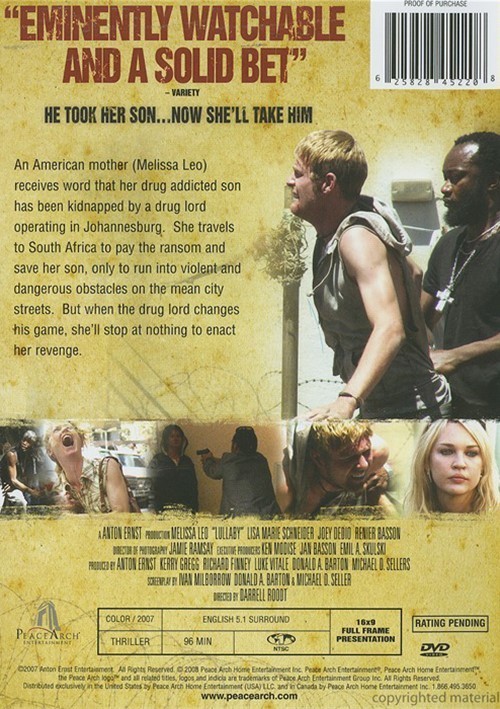 Lullaby (DVD, 2009) Renier Basson, Lisa Marie Schneider, Joey Dedio ...