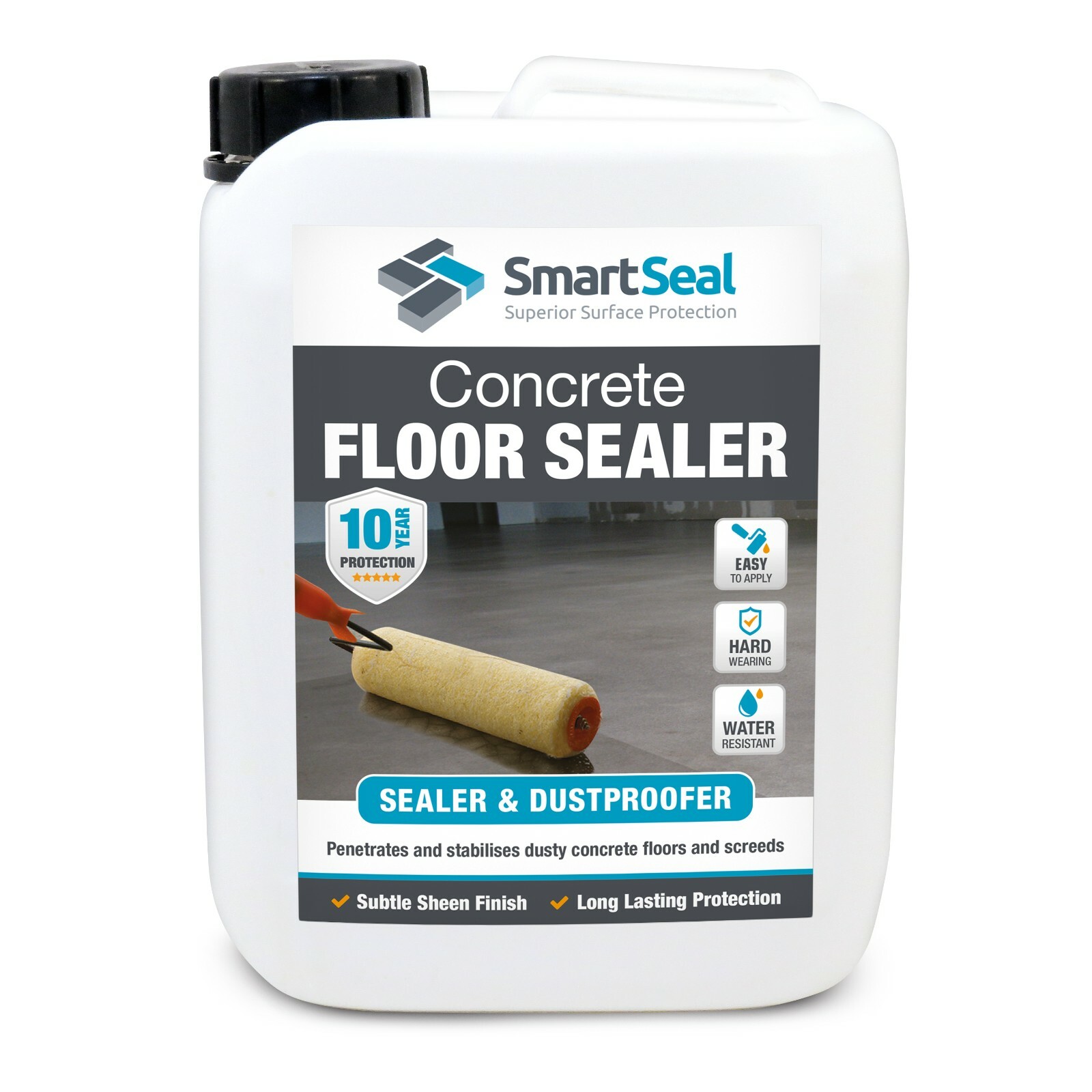 SmartSeal Concrete Dust Proofer Sealer Heavy Duty Garages Floors Shed ...