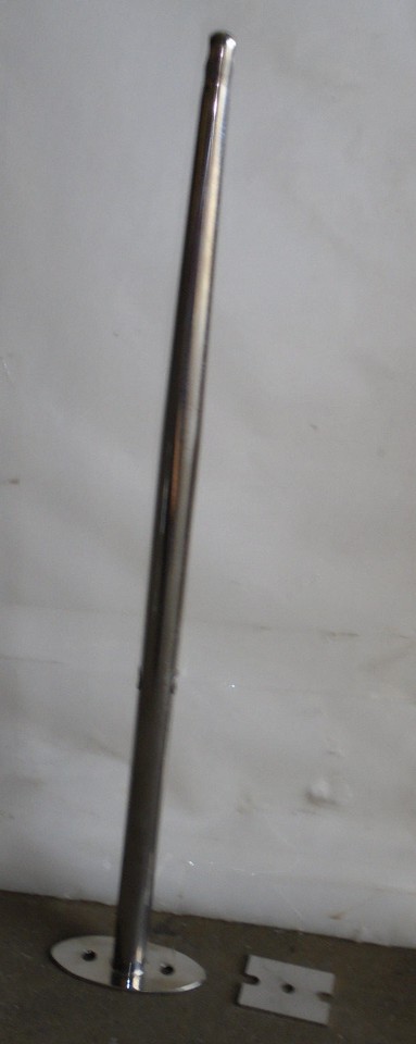 Double Lifeline Stainless Tapered Stanchion for coated wire 25" tall ...