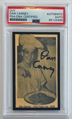 Dan Carney Pizza Hut Founder Signed Auto Original Vintage 2x3 Photo ...