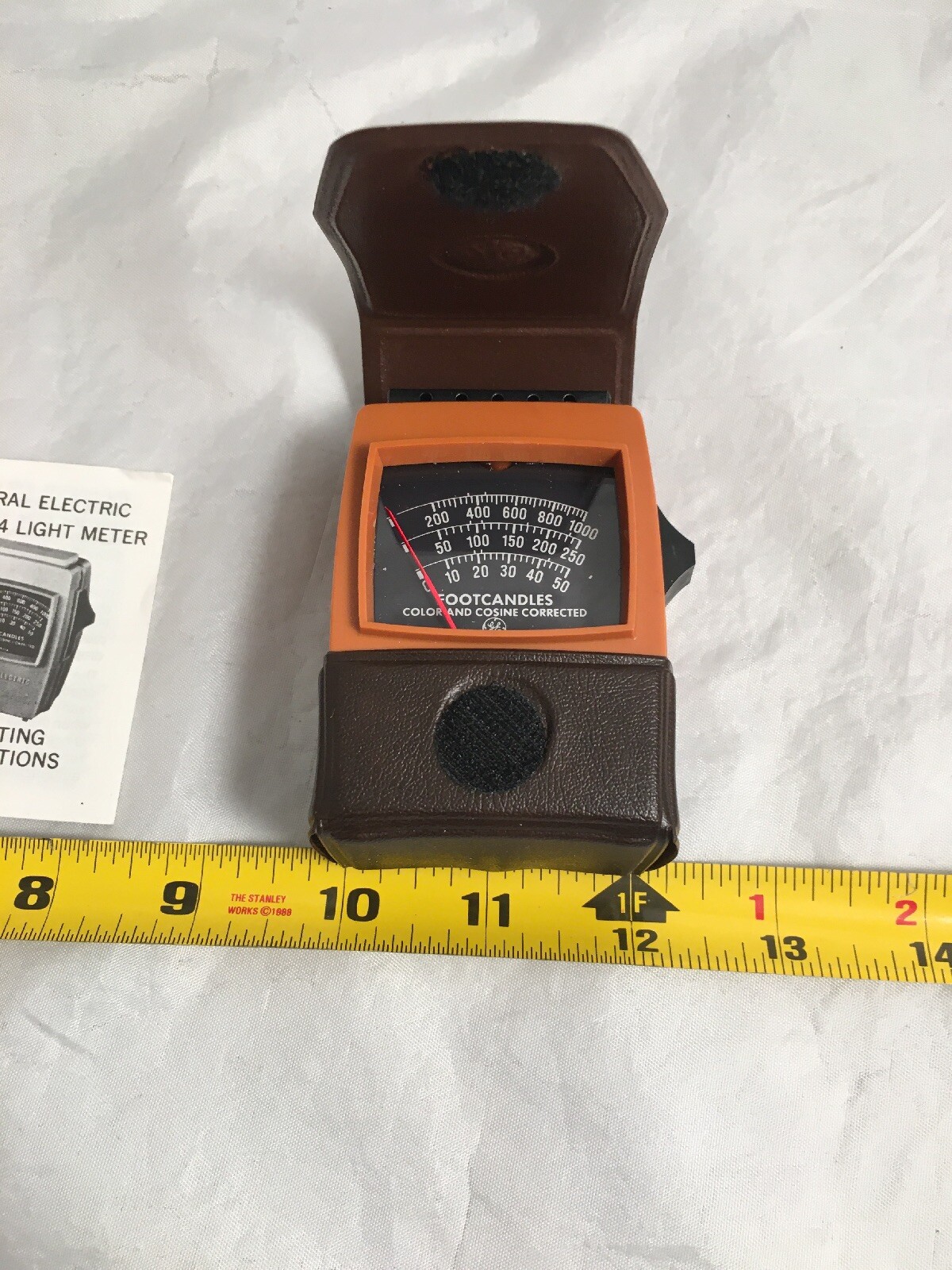 GE Model 214 Light Meter | Analog | Cordless Flash Mode | Footcandles ...