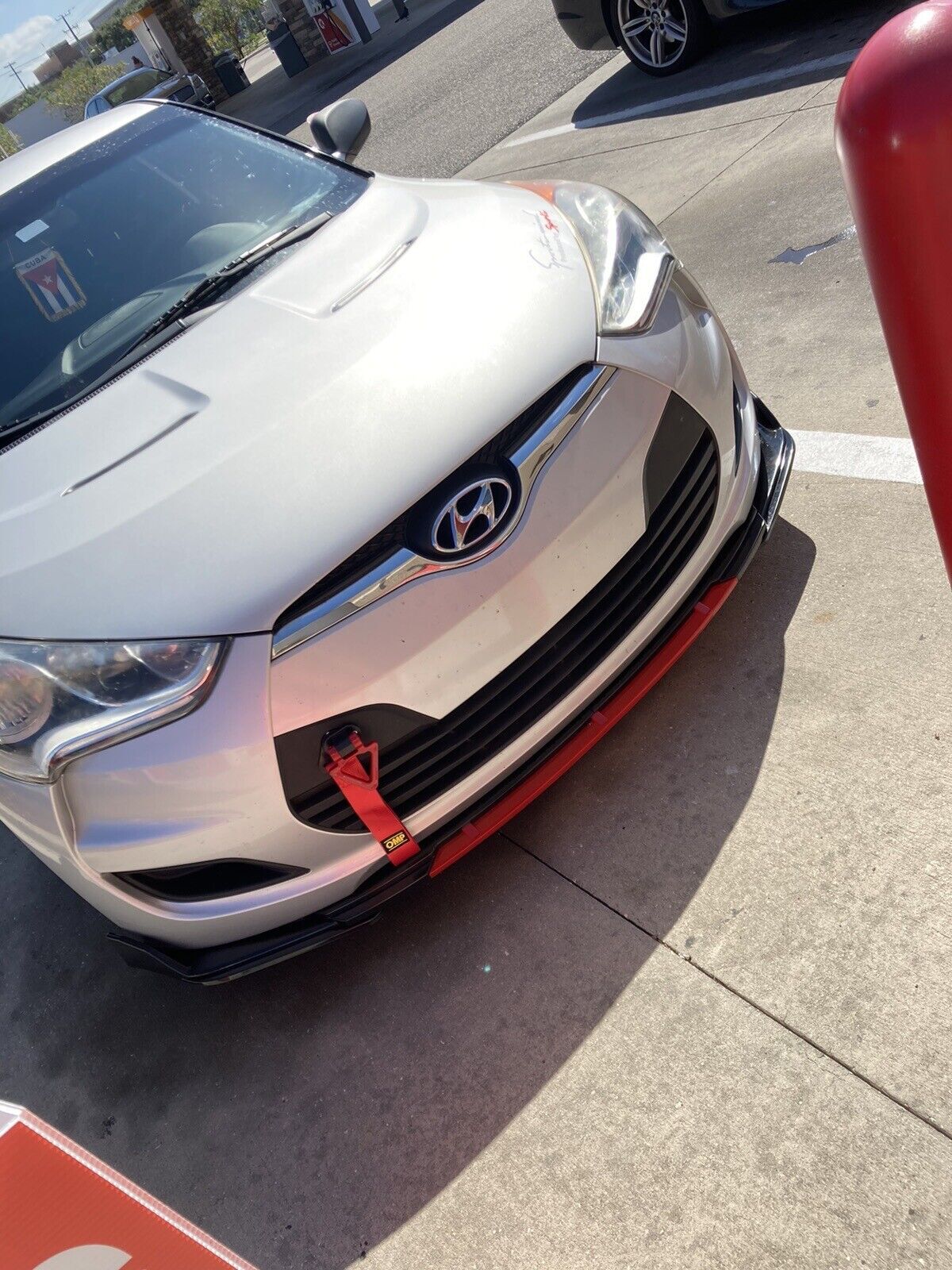 For Acura TLX A-Spec Front Bumper Lip Splitter Spoiler Glossy Black+Red ...