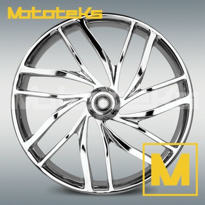 18” 18X5.5 RISE MAG CHROME WHEEL FOR HARLEY TOURING BAGGER MODELS FRONT ...