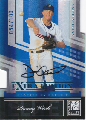2007 Donruss Elite Extra Edition Signature Aspirations #4 Danny Worth ...
