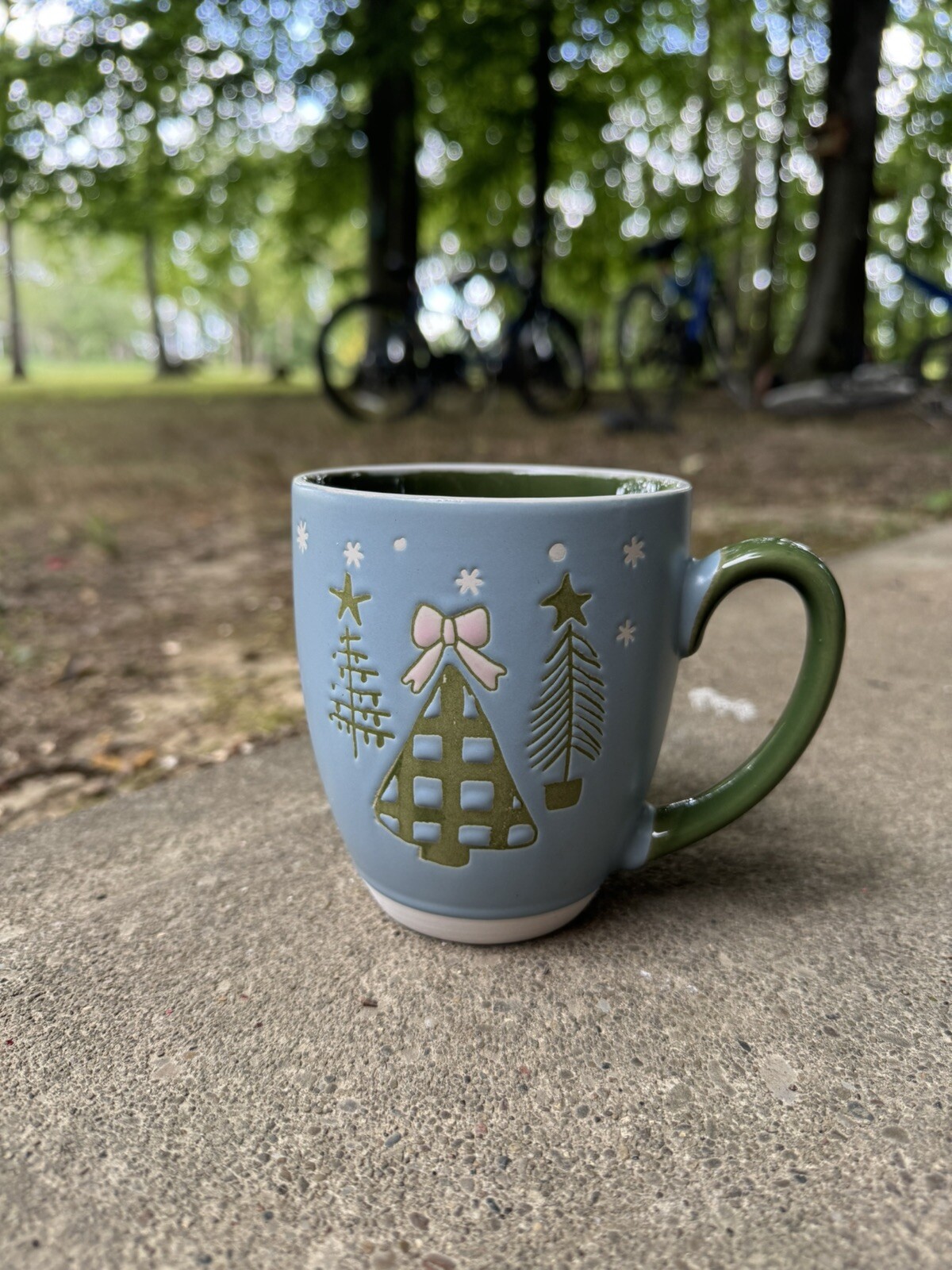 Spectrum Designz “Christmas Trees/Blue” Christmas Coffee Cup/Mug! L@@K ...