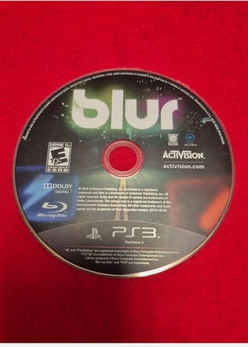 Blur PS3 (Sony PlayStation 3, 2010) **DISC ONLY** | eBay