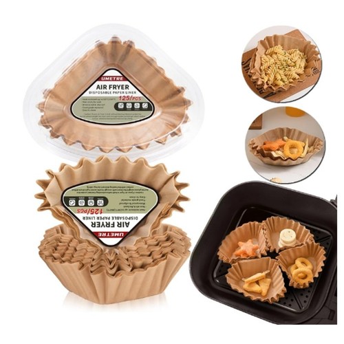 Air Fryer Paper Liners - 125pcs Triangle Disposable Airfryer Liner ...