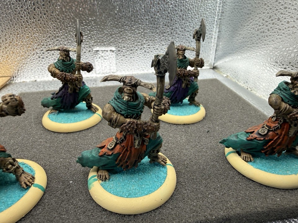 Circle Of Orboros 5x Tharn Ravagers Painted Miniatures - Privateer ...