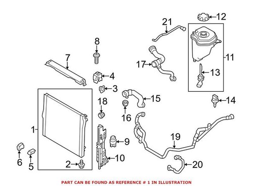 Genuine OEM Radiator For BMW X5 X6 2016-2019 | eBay