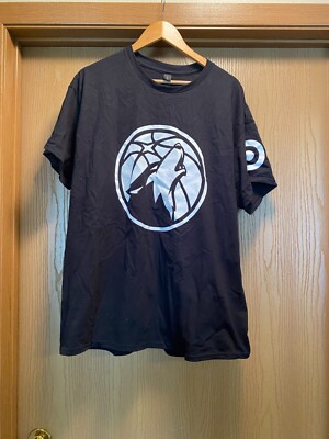 Minnesota Timberwolves Black NBA Basketball T-Shirt Size XL | eBay