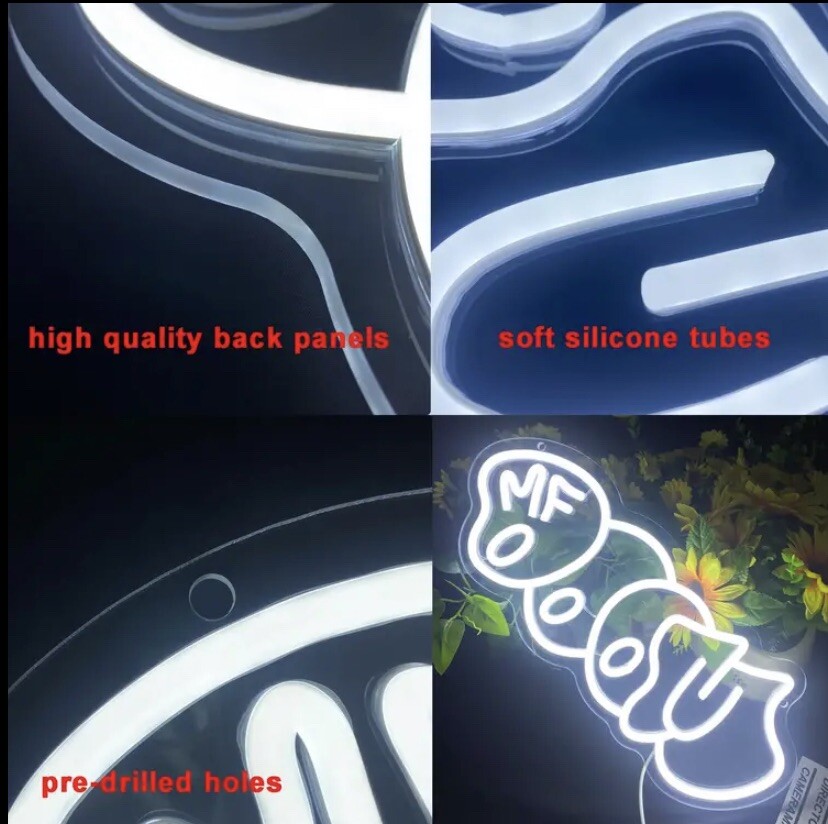 MF DOOM Neon Light Mf Doom Wall Mounted Hanging Neon Sign 17cm X 42cm ...