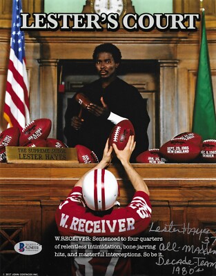 Lester Hayes Oakland Raiders Signed 8x10 Photo Autographed BAS COA ...