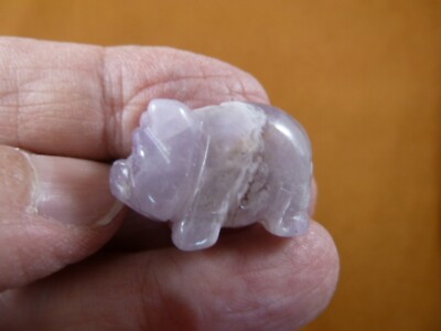 (Y-PIG-503F) little 1" purple Amethyst crystal PIG pigs gemstone ...