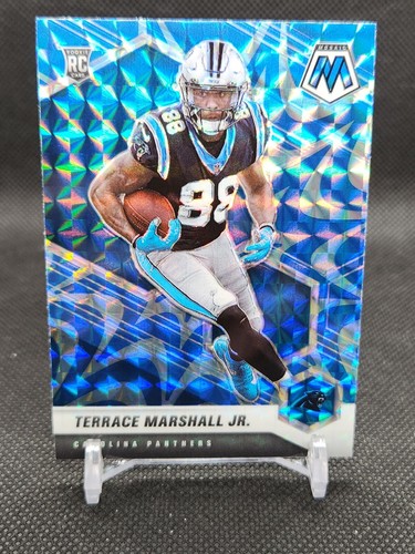 Terrace Marshall - 2021 Mosaic NFL - Blue Reactive Parallel - Rookie RC ...