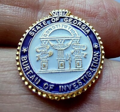 FBI Commercial Emblem US Agent State Georgia Bureau Investigation Pin ...