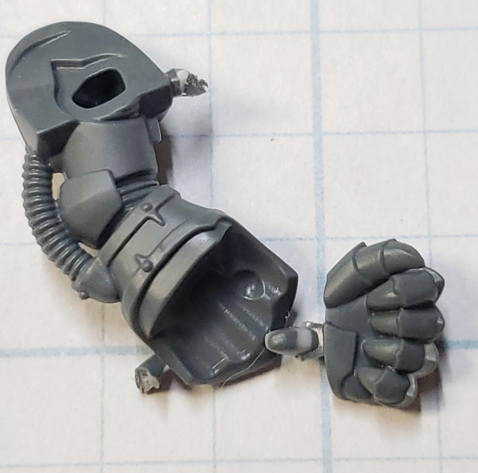 Warhammer 40k Chaos Space Marines Bits Terminator Engraved Left Power ...