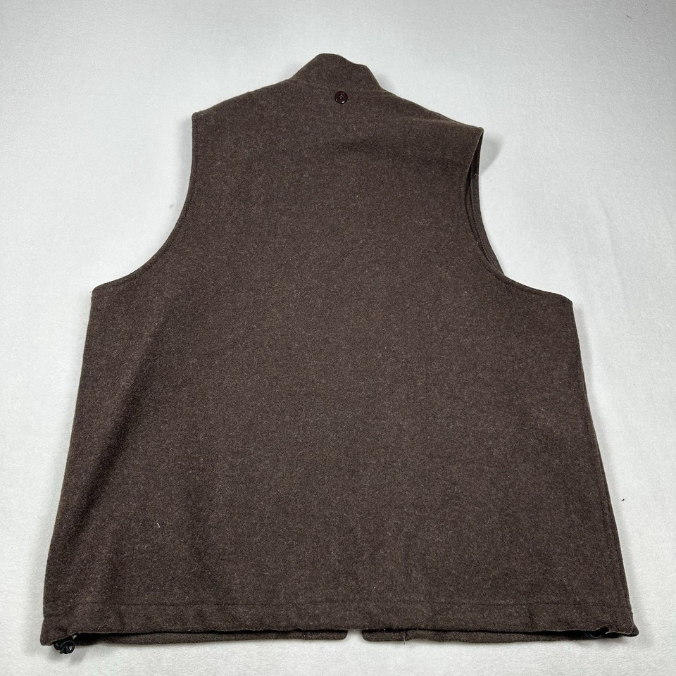 Filson Vest Brown Wool Style 121 Seattle CC Filson Garment Zip Mens ...