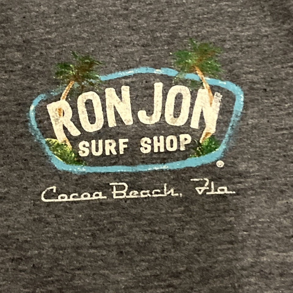 Ron Jon Surf Shop Woody Wagon T-Shirt Mens Gray M Cocoa Beach Florida ...