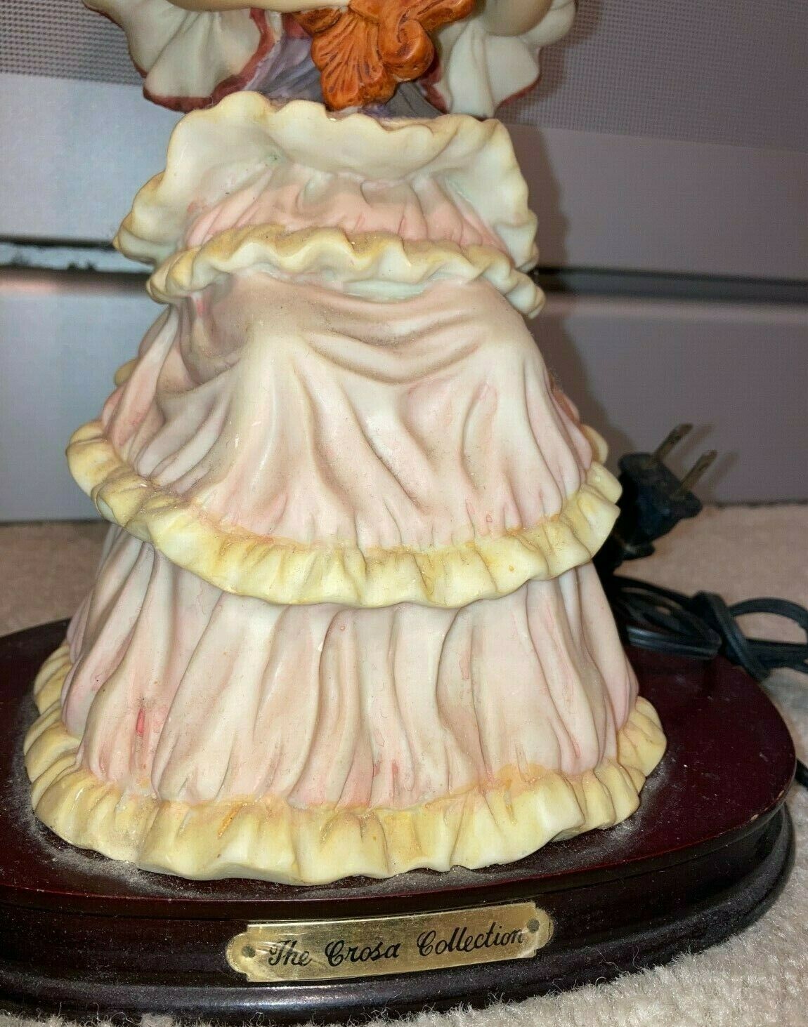 Pair Crosa Collection Table Lamp Southern Belle Women Vintage 24" | eBay