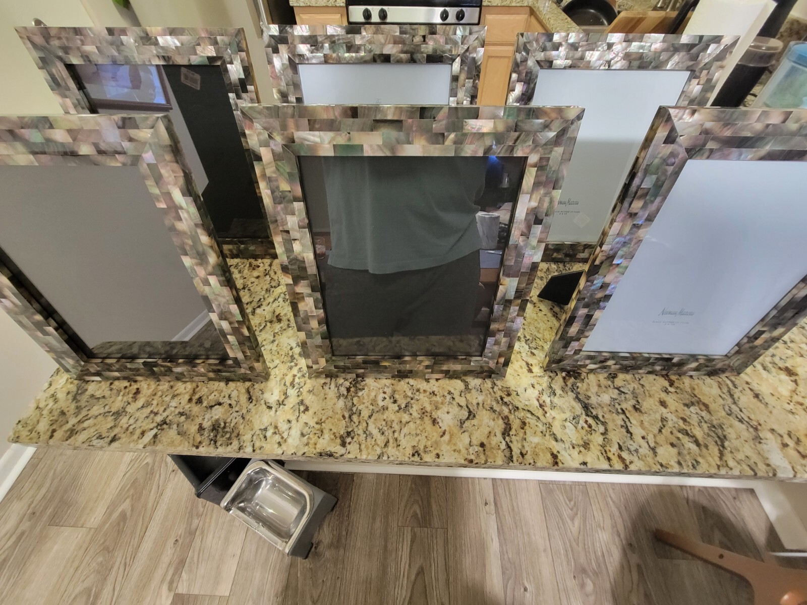 Neiman Marcus Mother-of-Pearl JWS collection 8x10 picture frames black ...