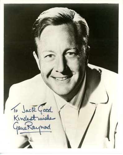 Autographed 8x10 Photo film, television, and stage actor Gene Raymond ...