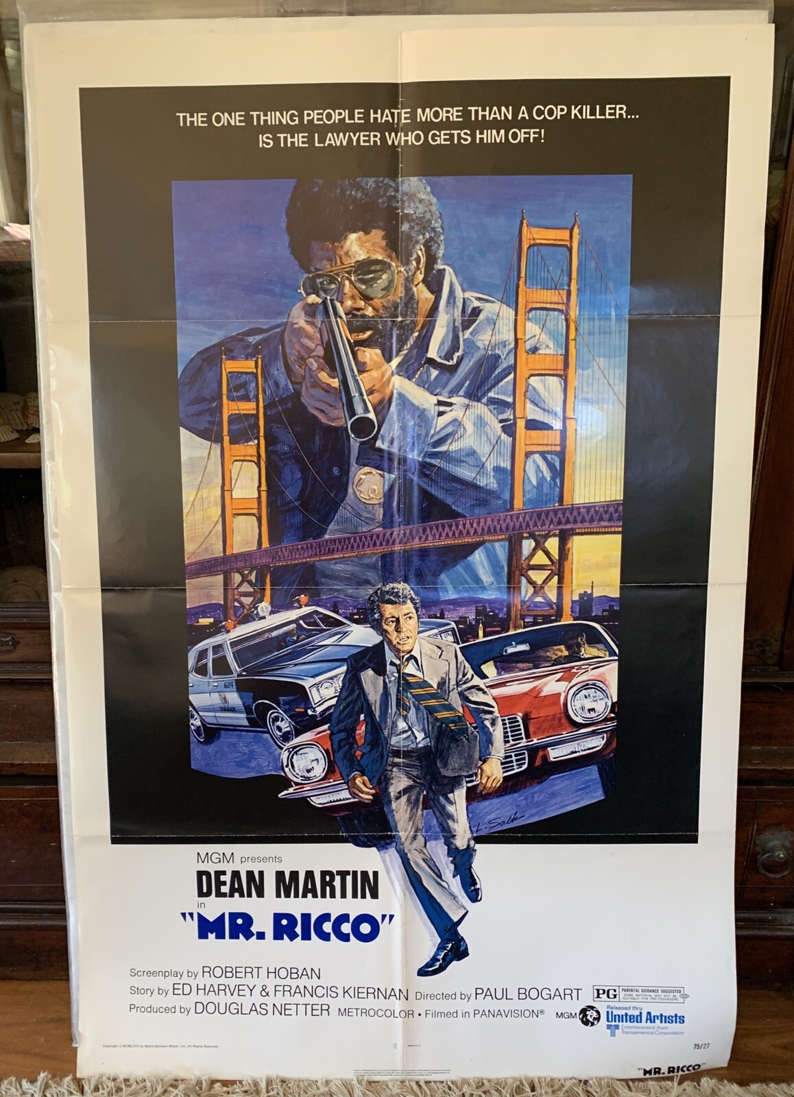 Original 1-Sheet Movie Poster Mr. Ricco 1975 Dean Martin Folded | eBay