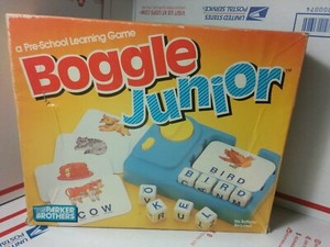 Vtg 1988 Parker Brothers BOGGLE Junior Preschool Learning Game Jr 100% ...