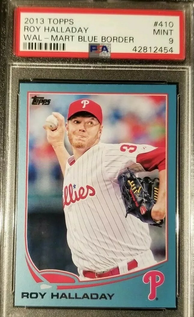 Roy Halladay 2013 Topps Walmart Blue Border Graded PSA MINT 9 | eBay