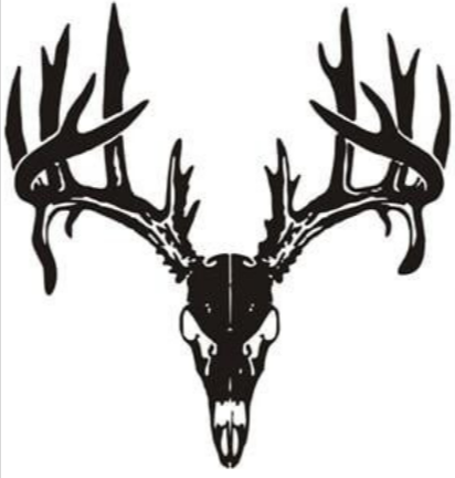 Deer Skull V5 Car Window Vinyl Decal BIG BUCK Truck Graphic Trophy ...
