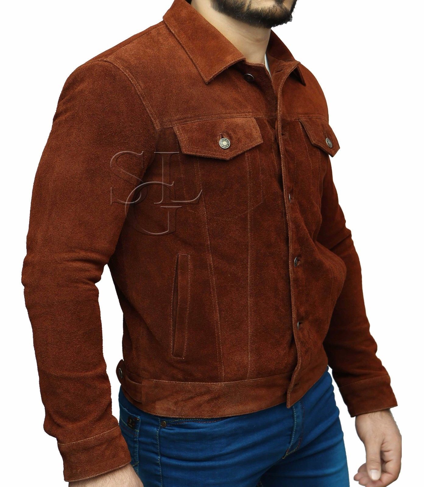 X-Men 2017 Logan Wolverine Hugh Jackman Brown Real Suede Leather Jacket ...