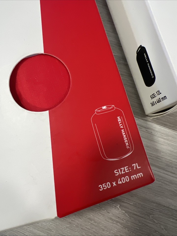 Helly Hansen 2 Bags Light Dry Bag 12L - 7L. Alert Red | eBay