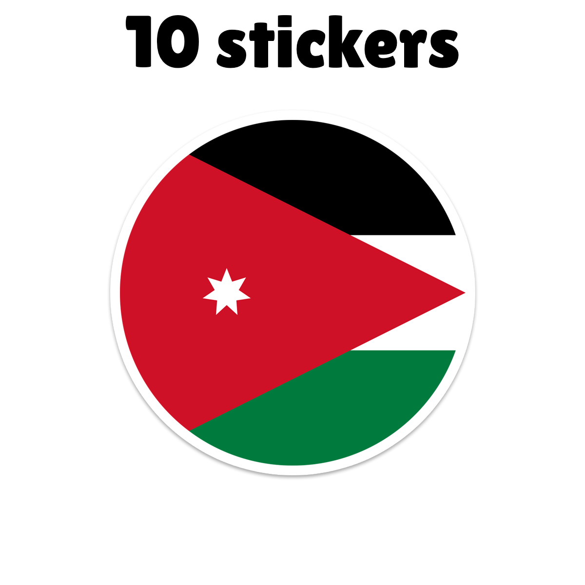 Jordan Round Circle Flag Sticker Decal Vinyl Fade & Waterproof | eBay ...