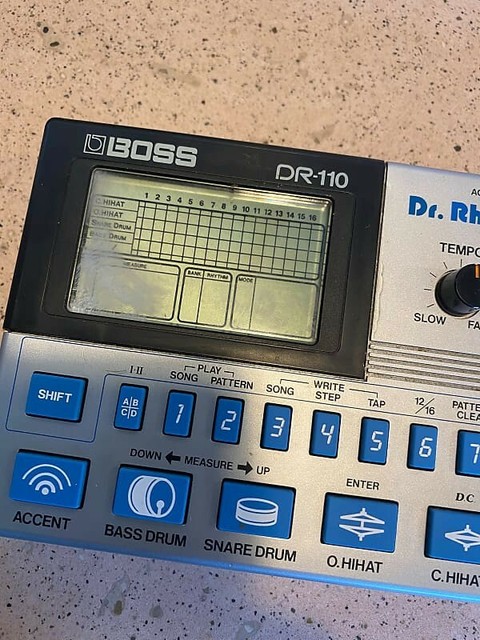 Boss Dr-110 Rhythm Graphic Drum Machine for sale online | eBay