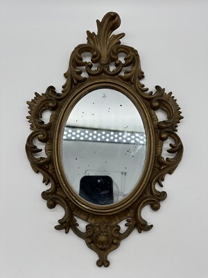 Vintage ROBERTA WOOD BAROQUE FRAME MADE IN ITALY MCM 13.5 X 8.5 Inches ...