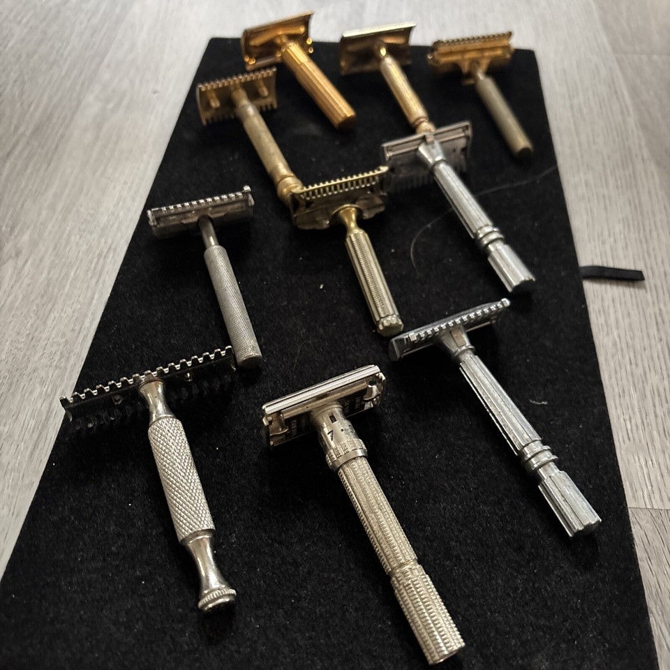 10 PC. LOT VINTAGE RAZORS FROM 1930s-1950s SEVERAL SCARCE | eBay