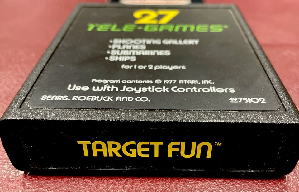 Target Fun (Atari 2600, 1977) With Instructions! Tested And Playing ...