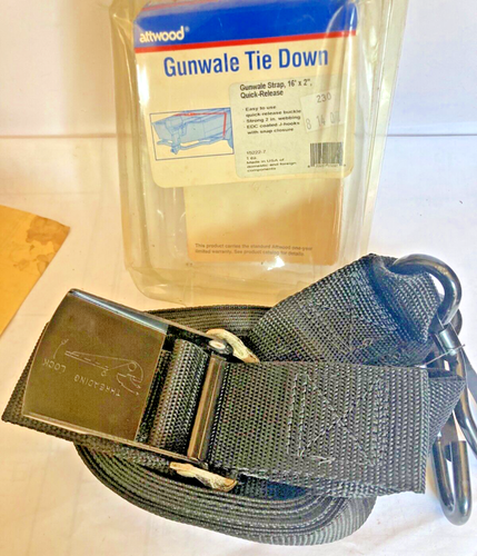 Gunwale Tie down Strap Heavy duty polyester buckle 15222-7 Boat Trailer ...