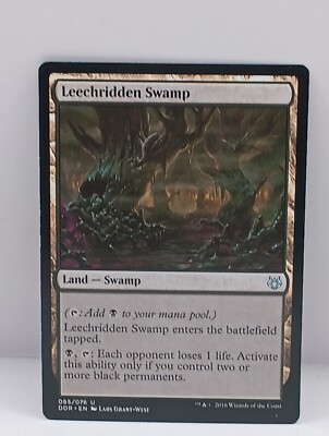 Moderate Play x 1 Leechridden Swamp Duel Decks: Nissa vs. Ob Nixilis | eBay