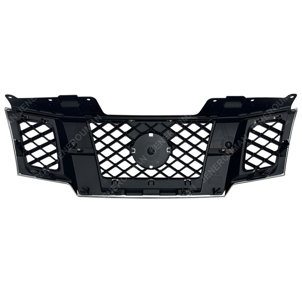 Front Upper Bumper Grille Chromed Grill For 2009-2021 Nissan Frontier ...