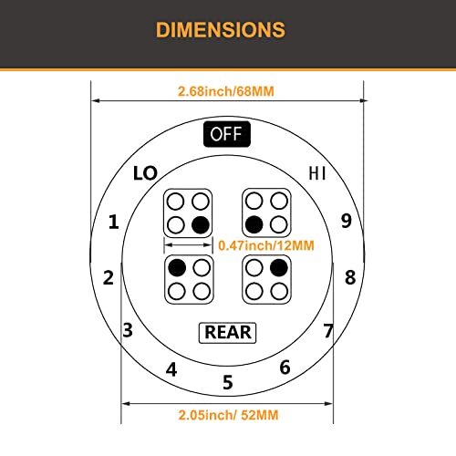 6 Stove dials Sticker for Burner cooktop hob Cooker top Oven Adhesive ...